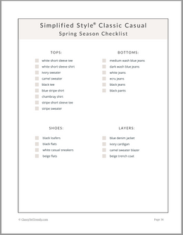 Simplified Style - Classic Casual Year-Round Capsule Wardrobe ...