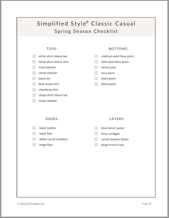 Simplified Style - Classic Casual Year-Round Capsule Wardrobe ...